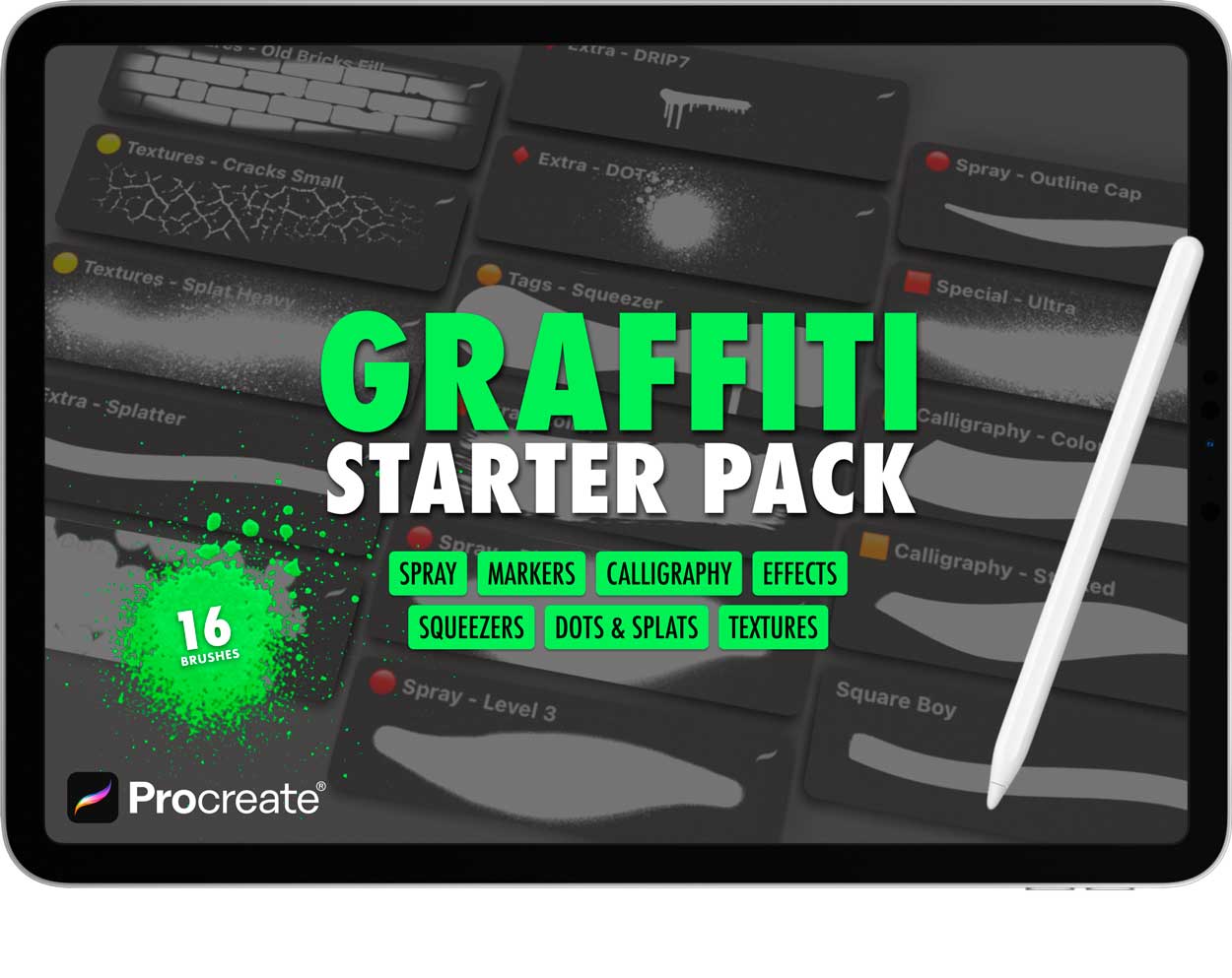 Graffiti Brushes For Procreate - Starter Pack - GraffitiBible Graffiti Brushes For Procreate - Starter Pack - GraffitiBible