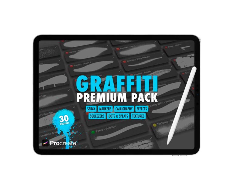 Graffiti Brushes For Procreate - Premium Pack - GraffitiBible
